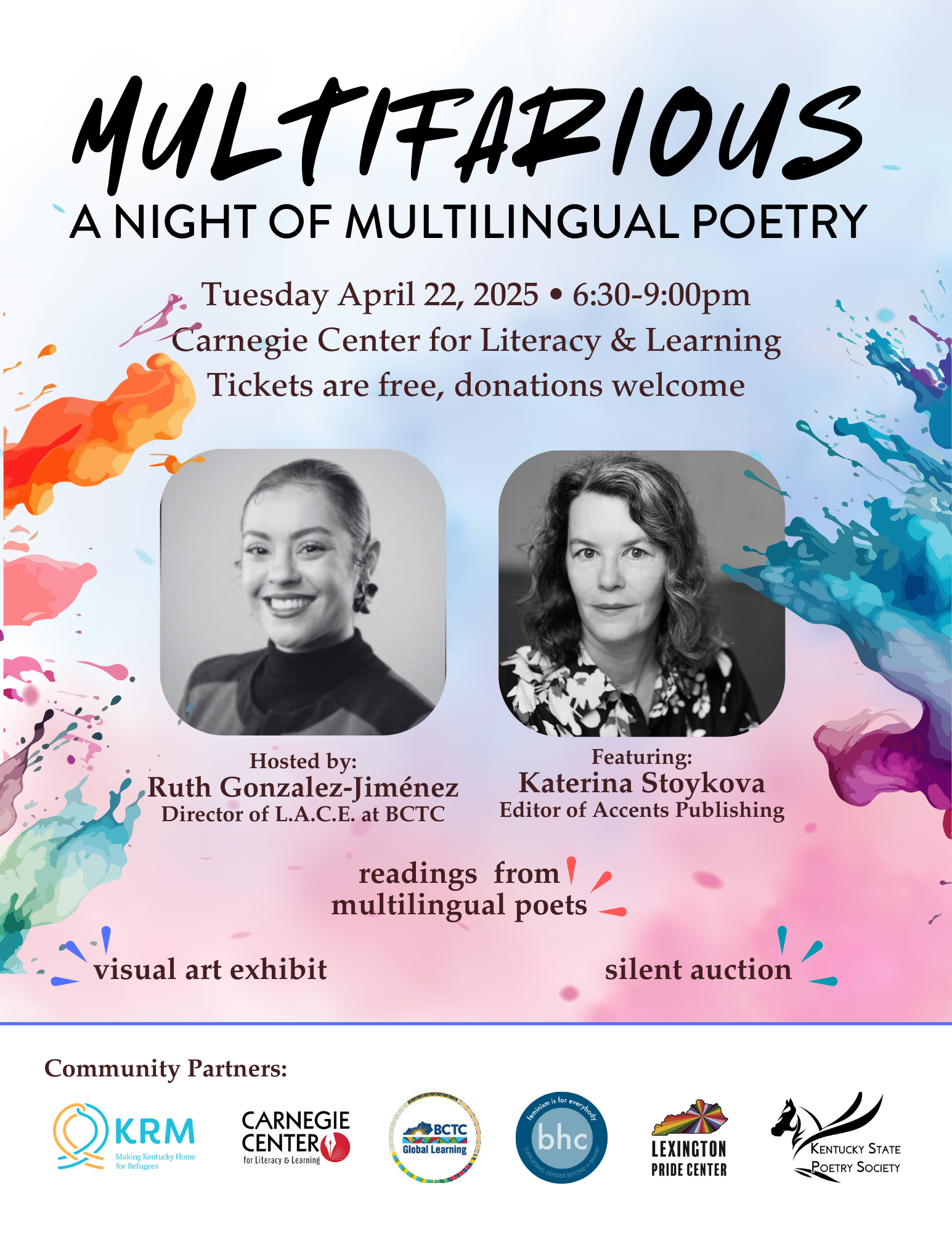 Multifarious: An Evening of Multilingual Poetry - Carnegie Center